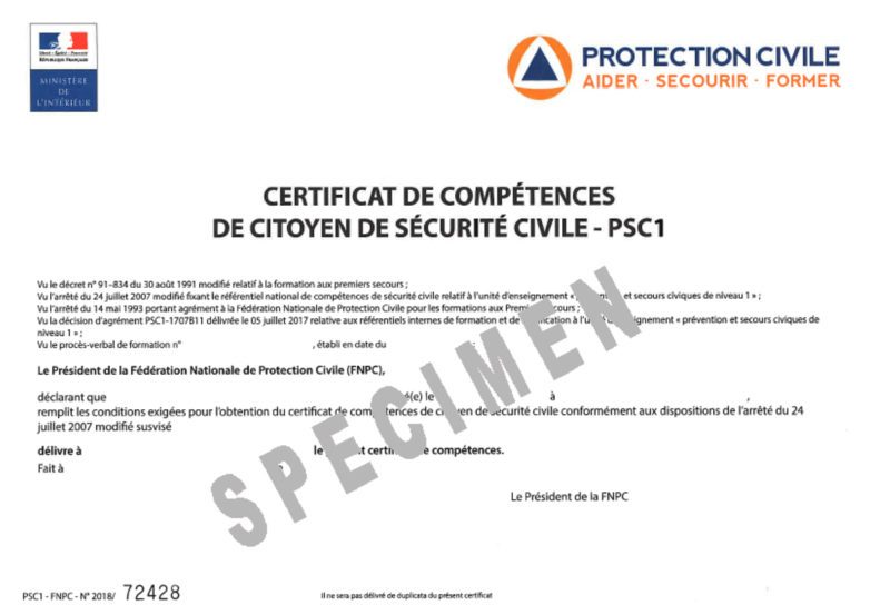 Faites passer le PSC1 à vos élèves - Séjours APPN